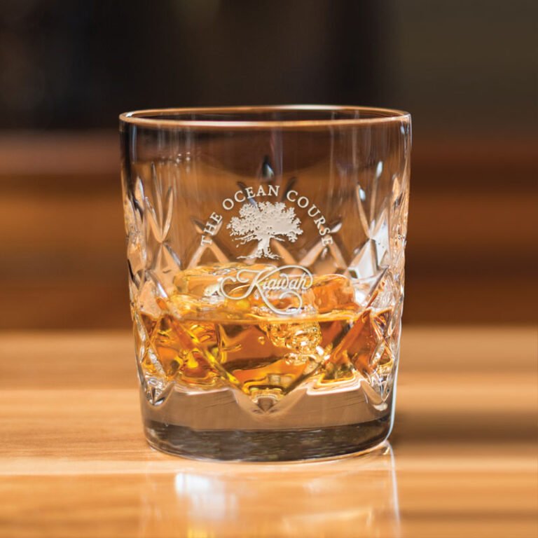 Crystal Rocks Glasses - Set of 2 - Kiawah Island Golf Resort Shop